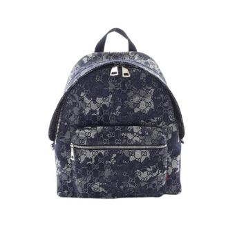 Gucci Pre-owned Sac &agrave; dos GG Denim - Femme - Pre-owned - Bleu - Taille: ONE Size