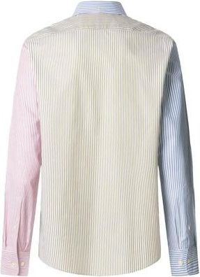 Fa&ccedil;onnable Chemise col am&eacute;ricain &agrave; rayures en coton