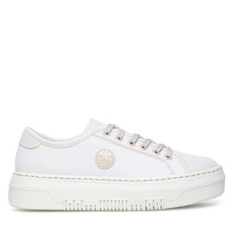 Rieker Sneakers aus Stoff Rieker M1926-80 Wei&szlig;