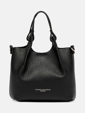 Gianni Chiarini Dua Mini-Handtasche aus geh&auml;mmertem Leder mit doppeltem Henkel