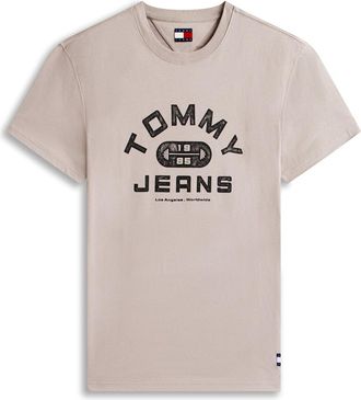 Tommy Hilfiger T-Shirt mit Label-Print auf der Vorderseite aus Baumwolle in