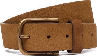 Calvin Klein G&uuml;rtel Calvin Klein Round Buckle Suede 35Mm Fixed LV04D7070G Braun