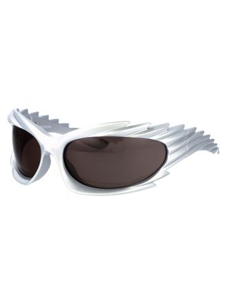 Balenciaga Unisex Sunglasses Bb0255s Silver-Grey Acetate Silver-Silver-Grey Silver/silver/grey