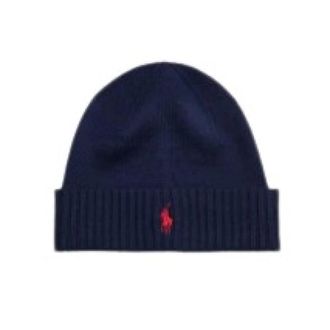 Polo Ralph Lauren Logo-Bestickte Rippstrick-Wollm&uuml;tze - - Accessories - Herren - Blau - ONE SIZE