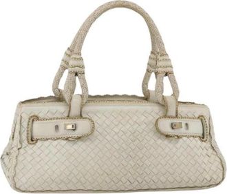 Bottega Veneta Sac &agrave; main en cuir Pre-owned - Femme - Pre-owned - Beige - Taille: ONE Size