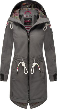 Marikoo Softshelljacke Mount Furnica mit hochschließendem Kragen
