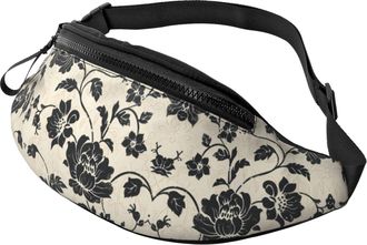 Generic Mit Rei&szlig;verschluss Brusttasche Bohemian Print H&uuml;fttaschen Brusttasche Schultertaschen F&uuml;r Joggen Aktivit&auml;ten Laufen 14X35Cm