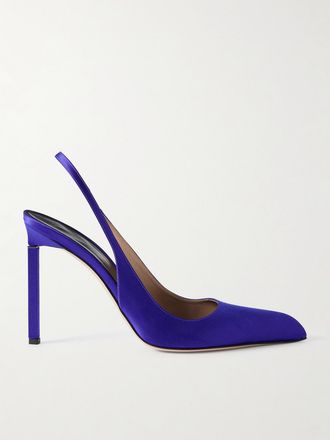 Tom Ford Escarpins &Agrave; Brides Arri&egrave;re En Satin - Violet