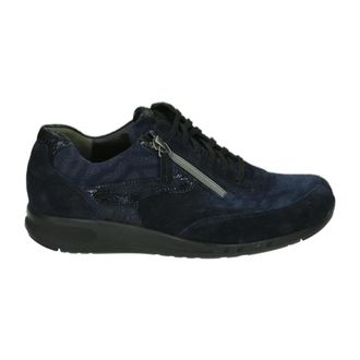 Durea Sportliche Niedrige Blaue Wildlederschuhe - - Shoes - Damen - Blau - 38 1/2 EU