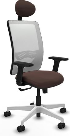 Piqueras y Crespo Telearbeitsstuhl Zulema mit 2D-Armlehnen, h&ouml;henverstellbarer Lendenwirbelst&uuml;tze und festem Kopfteil, ausgestattet mit Sincro 3 Positionen und Schneide