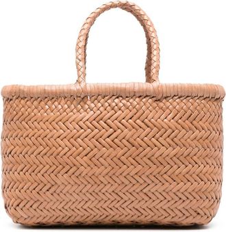 Dragon Diffusion Flat Gora Leather Tote Bag