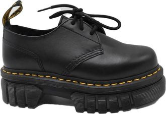 Dr. Martens Femme, Chaussures, Noir, Taille: 36 EU Chaussures &agrave; lacets en cuir &agrave; plateforme