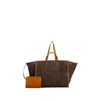 Jerome Dreyfuss Sac cabas L&eacute;on L en toile de laine