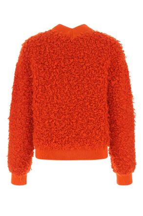 Bottega Veneta Womens Red Boucle Sweater 6022 Maglieria