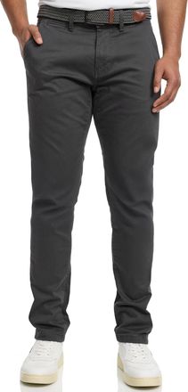 Indicode Herren Eary Chinohose Stretchhose | Chino Herrenhose Super Stretch Stoffhose Dk Grey, 33/34