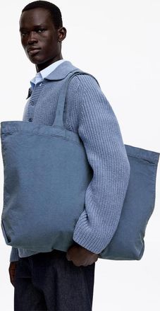 Arket XXL-Tragetasche Aus Canvas -Blau