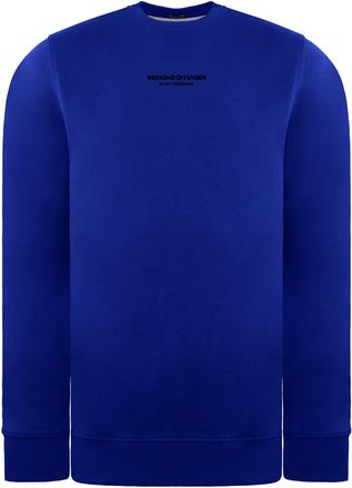 Weekend Offender Logo Herren Blauer Pullover