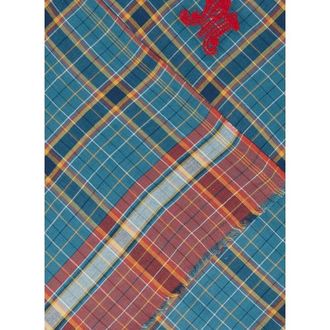 Moismont Foulard Alphabet &agrave; carreaux en coton