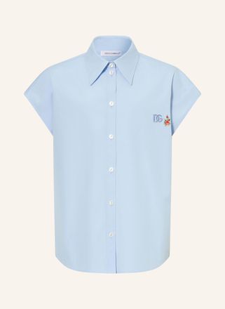 Dolce & Gabbana Hemdbluse Mit Schmucksteinen blau