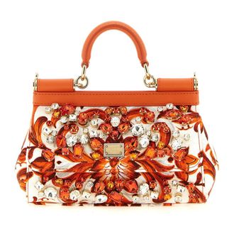 Dolce & Gabbana Femme, Sacs, Orange, Taille: ONE Size Sacs &agrave; main