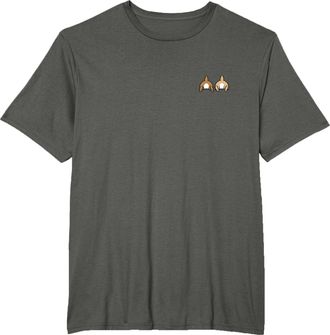 Disney Chip And Dale Backside Breast Print T-Shirt