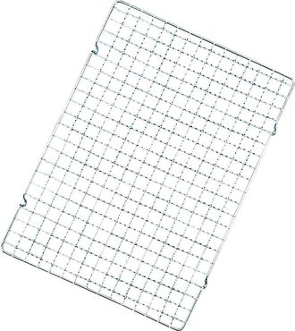 RBV BIRKMANN Birkmann, Ausk&uuml;hlgitter, eckig, 32 cm x 45 cm, Verchromtes Metall, Grau