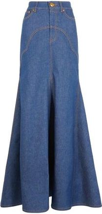 Zimmermann Jupe longue &eacute;vas&eacute;e en jean