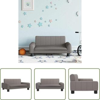 vidaXL Minisofa - Kindersofa Taupe 70x45x30 cm Stoff