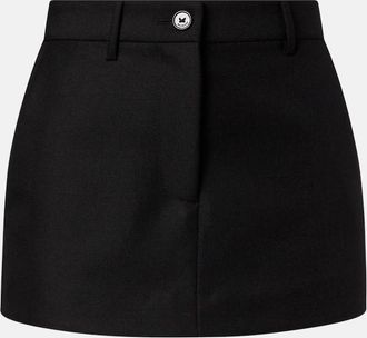 Balenciaga Jupe-short en laine