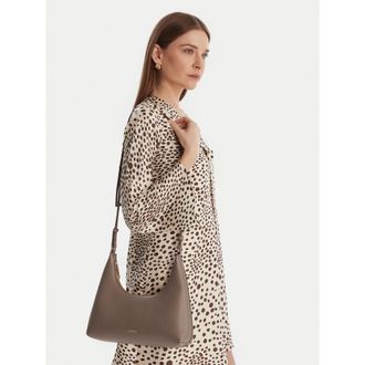 Calvin Klein Handtasche Calvin Klein Foil Logo Conv Shoulder Bag LV04F3272G Beige