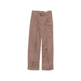 Christophe Lemaire Gekr&uuml;mmte Hose - - Trousers - Damen - Braun - 2XS