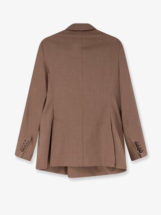 Max Mara Womens Blazer Mxmcupola Virgin Wool Brown Blazers Jacket