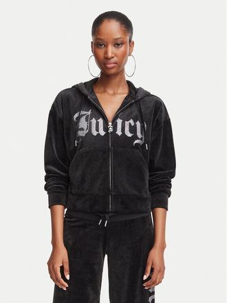 Juicy Couture Sweatshirt Old Gothic JCWAS226333 Schwarz Slim Fit
