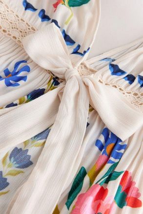 Next Strandkleid Maxi-Cover-up mit Bindedetail vorne (1-tlg)