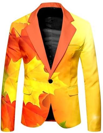 Generic Veste arc-en-ciel pour homme - Costume CSD - Blazer slim fit Pride Month - Veste de costume attrayante pour carnaval, festival, d&eacute;fil&eacute;, 009, XXL