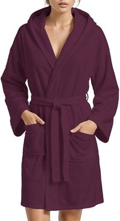 Petti Artigiani Italiani Accappatoio Microfibra Peignoir Microfibre, Prune, M Mixte