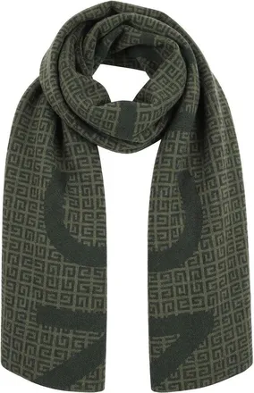 Givenchy Mens Green Wool Scarf
