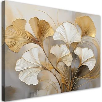 Artgeist Tableau d&eacute;co Feuillage Botanica Beige 90x60