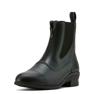 Ariat Mens Heritage Zip Paddock Boots in Black, D Medium Width, Size 41.5, by Ariat