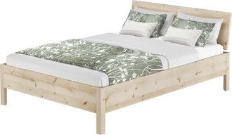 Erst-Holz Metallfreies Doppelbett Holzbett Zirbe massiv 140x200 mit w&auml;hlbarem Zubeh&ouml;r V-60.95-14ohne Zubeh&ouml;r