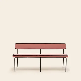 Madura Banc Ysabeau Dalila p&ecirc;che ros&eacute; et noir - ROSE