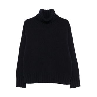 Jucca Wollrollkragenpullover - - Knitwear - Damen - Blau - S