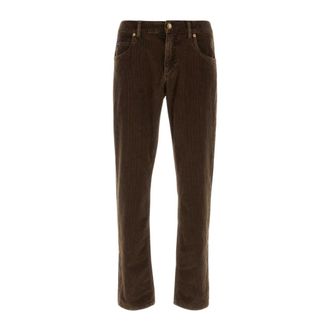 Dolce & Gabbana Pantalon droit en velours c&ocirc;tel&eacute; - Homme - Pantalons - Brun - Taille: M
