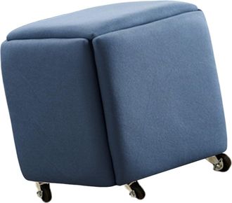 Generic Cafe Nesting Hocker Set, Nesting Ottoman Cube Chair mit R&auml;dern, for Indoor Outdoor Garten B&uuml;ro Balkon Spielzimmer Badezimmer(Color 1,35x35cm)