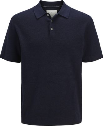 Jack & Jones Male Gestricktes Polo Einfarbig Gestricktes Polo