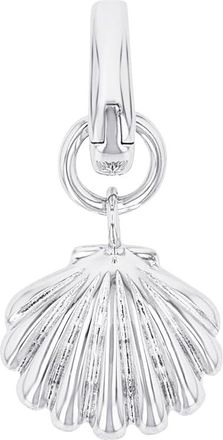 Amor Charm 925 Sterling Silber Damen Charms, 1,9 cm, Silber, Muschel, Kommt in Schmuck Geschenk Box, 2038507