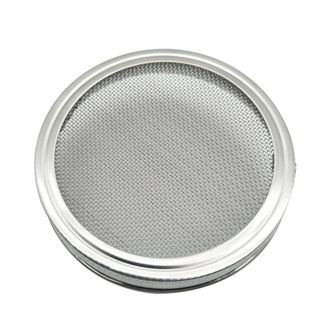 Cabilock Deckel F&uuml;r Gl&auml;ser Mit Breiter &Ouml;ffnung Keimdeckel Feinmaschiges Sieb Lebensmittelechter Edelstahl F&uuml;r Keimsamen