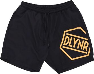 Dolly Noire Logo Badehose Schwarz/Orange - - Swimwear - Herren - Schwarzk - L