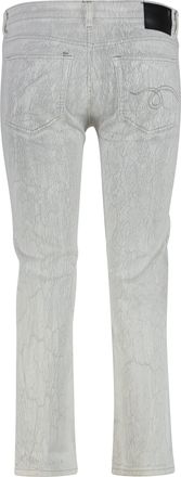 R13 Womens Straight Leg Jeans Grey Cotton Straight-Leg