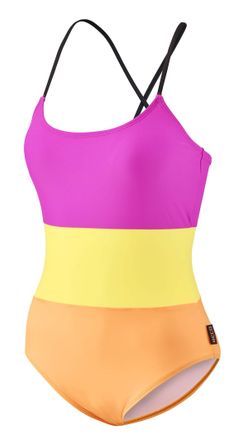 Beco Damen Pop Colour Strappy Badeazug Badeanzug, Mehrfarbig, 42, XL